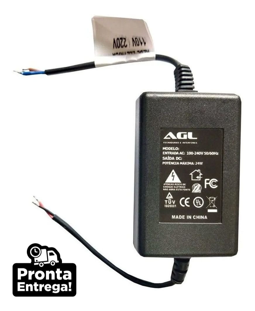 FONTE PARA PORTEIRO COLETIVO 24v AGL - Home Tech